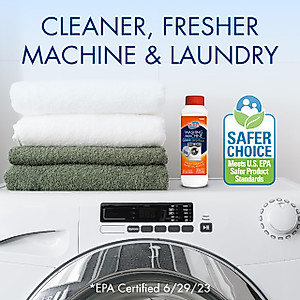 Glisten Washing Machine Cleaner, Helps Remove Odor, Buildup, and Limescale, Fresh Scent, 12 Ounce Bottle