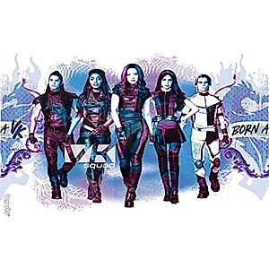 Tervis Disney Descendants 3 Made in USA Double Walled Insulated Tumbler Cup Keeps Drinks Cold & Hot, 16oz, Royal Purple Lid