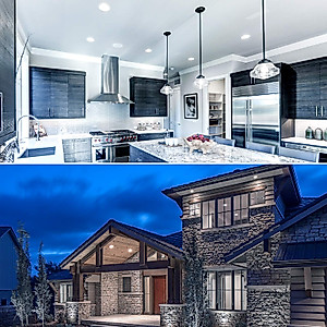 LUXRITE 4 Pack PAR38 LED Outdoor Flood Light Bulbs, 120W Equivalent, 1250 Lumens, 5000K Bright White, 15W Dimmable, Indoor Outdoor Spotlight Bulb, Wet Rated, E26 Standard Base, UL Listed