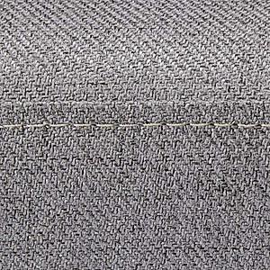 Christopher Knight Home Gable Fabric Storage Ottoman, Light Grey, Dimensions: 19.25”D x 50.75”W x 16.00”H