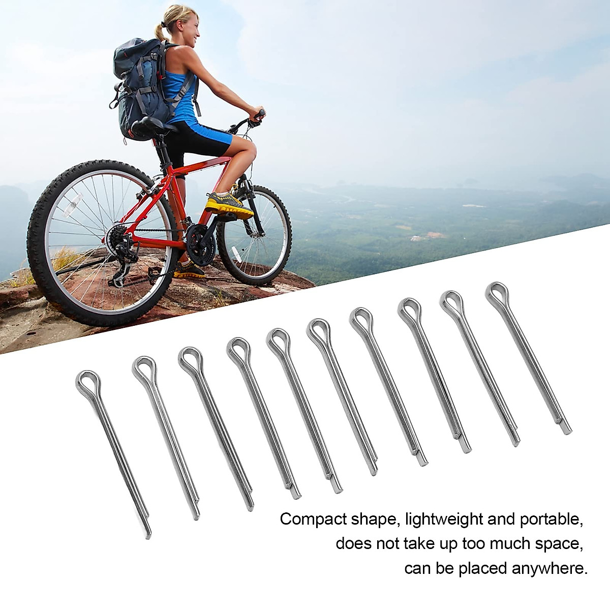 10pcs Disc Brake Pads Lock Pins, Stainless Steel Safety Pin Accessories