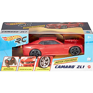 Hot Wheels RC Red ZL1 Camaro, Full-Function Remote-Control Toy Car, High-Performance Engine, 2.4 GHz with Range of 65ft