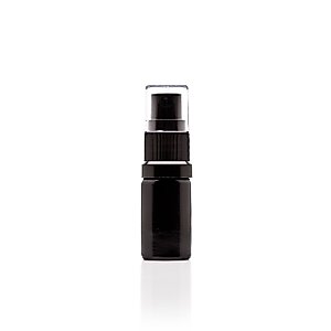 Infinity Jars 5 Ml (.17 fl oz) Black Ultraviolet Glass Fine Mist Spray Bottle Cleaning Products Refillable Containers Homemade Perfume Blends Room, Sprays Bath Beauty Hair, Screw Top Bottles