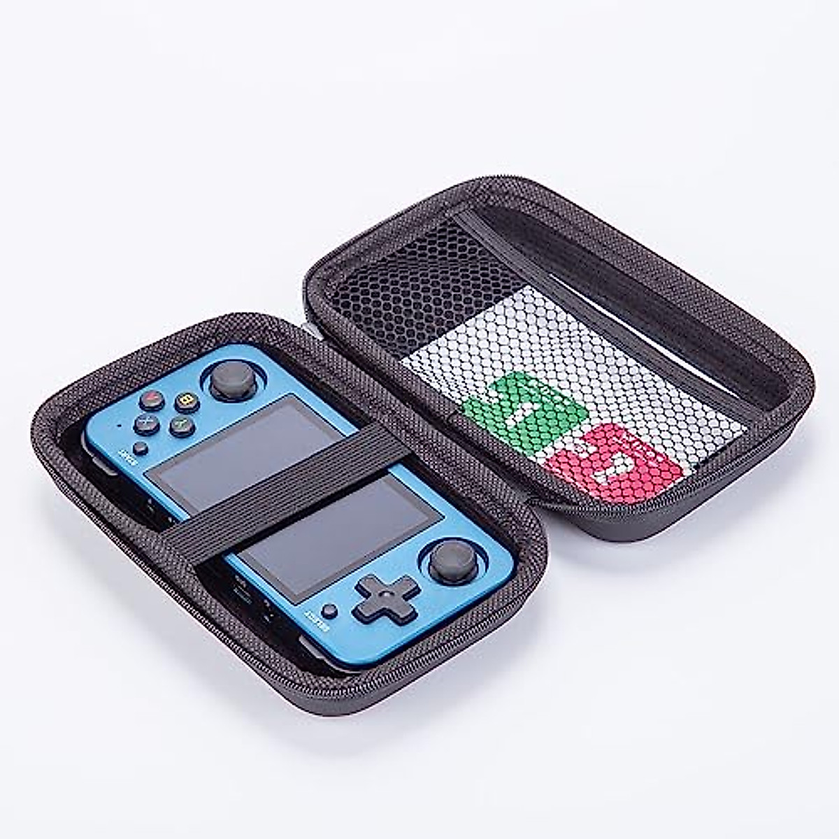 Aetheria RG353M Handheld Game Console Storage Bag Handbag Carring Case Storage Protection Bag + RG353M Screen Protector Tempered Glass