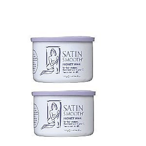 Satin Smooth Honey Wax with Vitamin E 2 Pack