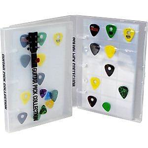 UniKeep Guitar Pick Collection Kit - Holds 225 Picks - Clear Case