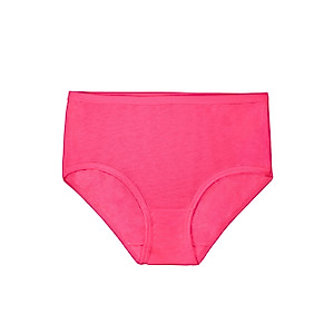 Fruit of the Loom Girls' Big Tag Free Cotton Brief Underwear Multipacks, Brief-14 Pack-Pink/Stars/Stripes, 12