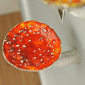 WSZJJ Mushroom Wall Rack Creative Storage Rack Mushroom Shaped Home Decoration Pendant Wall Rack