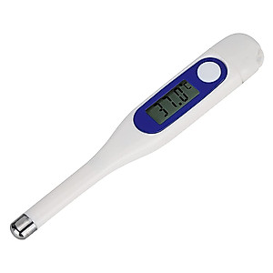 Veterinary Electronic Thermometer LCD Digital Animal Thermometer for Cattle Sheep Horses Pigogs Use,Garden Ding Poultry Ding Plies
