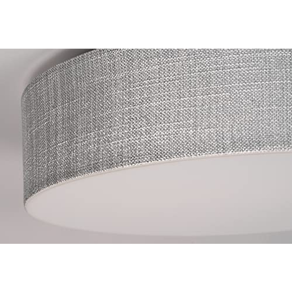 Aspect ALDF2032LAJD1GY Ashland LED Flush Mount, 20", Grey Linen