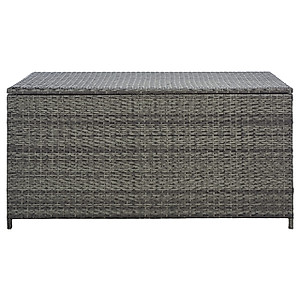 SAFAVIEH Outdoor Collection Oliveira Grey/White Cushion Box