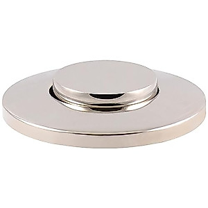 Westbrass RASB-2B3-05 Sink Top Waste Disposal Air Switch and Dual Outlet Control Box, Flush Button, Polished Nickel