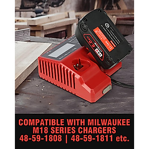 18v Battery 4Pack Replacement for Milwaukee M18 Battery 6.0Ah,High-Capacity Batteries Compaitble with Milwaukee Tools and Charger,2024 Version/New Patented
