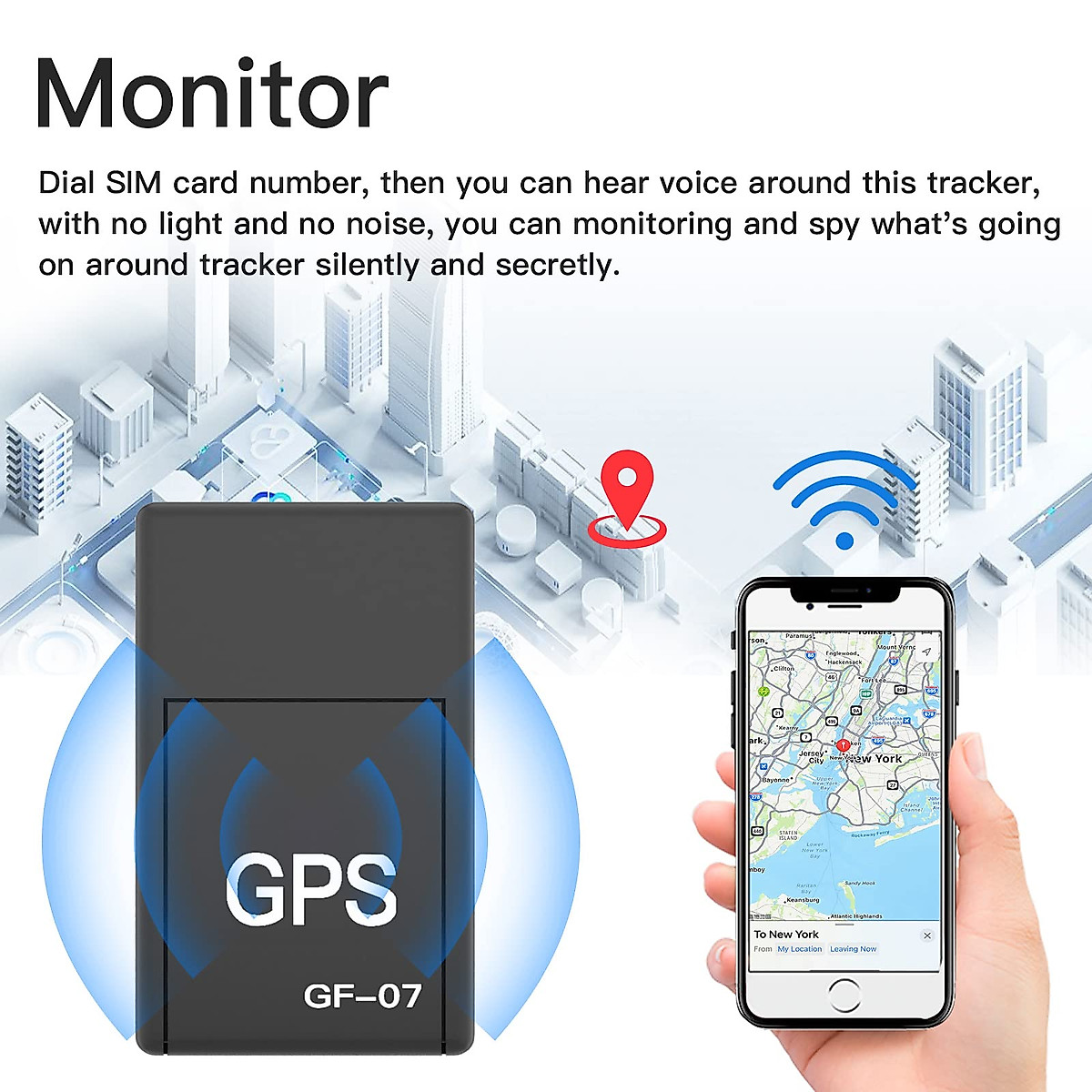 Mini GPS Tracker for Vehicles, Mini Magnetic GPS Device Real time Car Locator, Full USA Coverage, No Monthly Fee, Long Standby GSM SIM GPS Tracker for Vehicle/Car/Trucks/Person Model 2022 Model