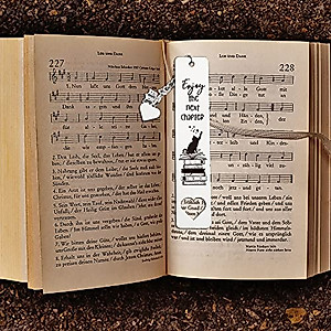 Inspirational Bookmark for Cat Lover, Readers, Book Lover,s Graduation Gifts for Cat Lover,Cute Bookmark for Teens, Boys, Girls, Kids, Friends, Teachers, for School, Office, Home, Cat House, WB91