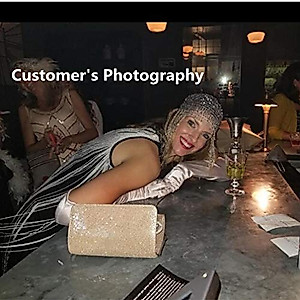 DEMON BABY 2022 Party Wedding Handmade Egyptian Cleopatra Belly Dance Beaded Headpiece(Silver)