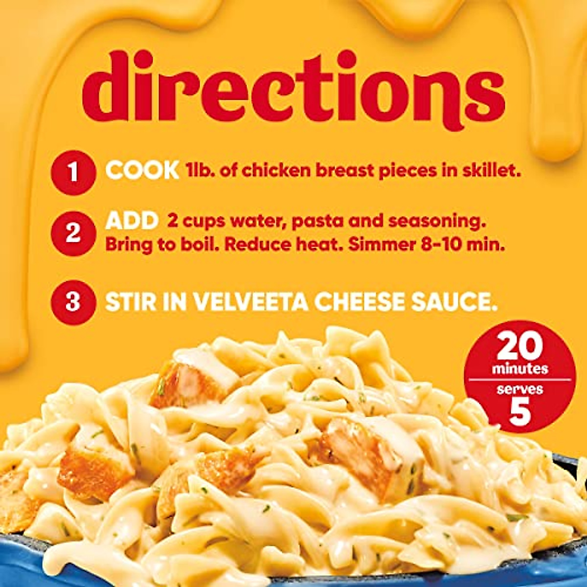 Velveeta Cheesy Skillets Chicken Alfredo Meal Kit (12.5 oz Box)