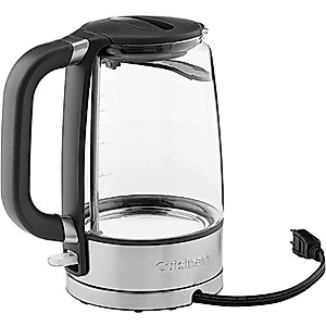 Cuisinart GK-17 ViewPro Cordless Electric Kettle, 1.7-Liter Capacity with 1500-Watts of Power, Stainless Steel/Glass