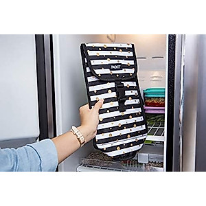 PackIt Freezable Wine Bag, Celebration Dot, Built with EcoFreeze Technology, Foldable, Reusable, Shoulder Strap with Buckle Closure, Perfect for Adults and Drinks On-the-Go