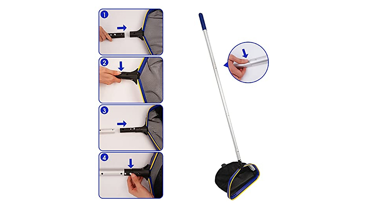 Poolvio Deep Skimmer Net - Clean Pools Effortlessly