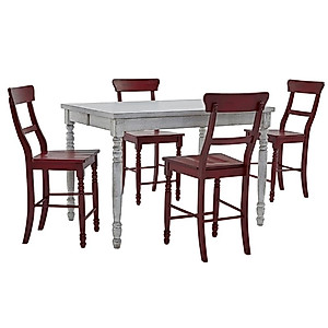 Progressive Furniture Red Savannah Court Set of 2 Counter Chairs