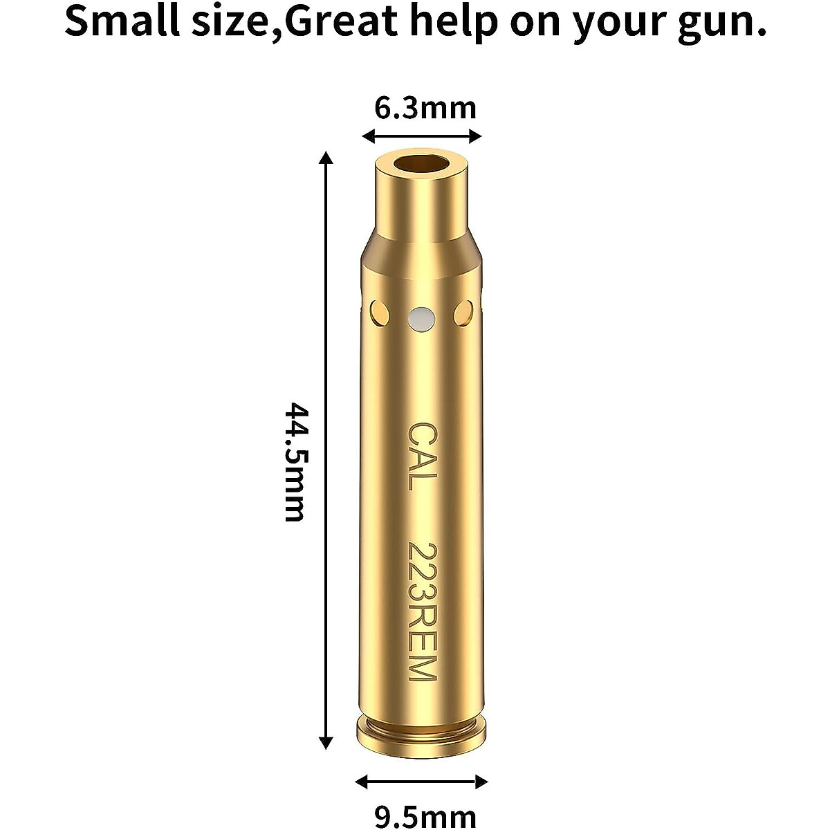 Tipfun Bore Sight Cal 223 5.56mm Rem Gauge Laser Sight Red Dot Boresighter with Batteries