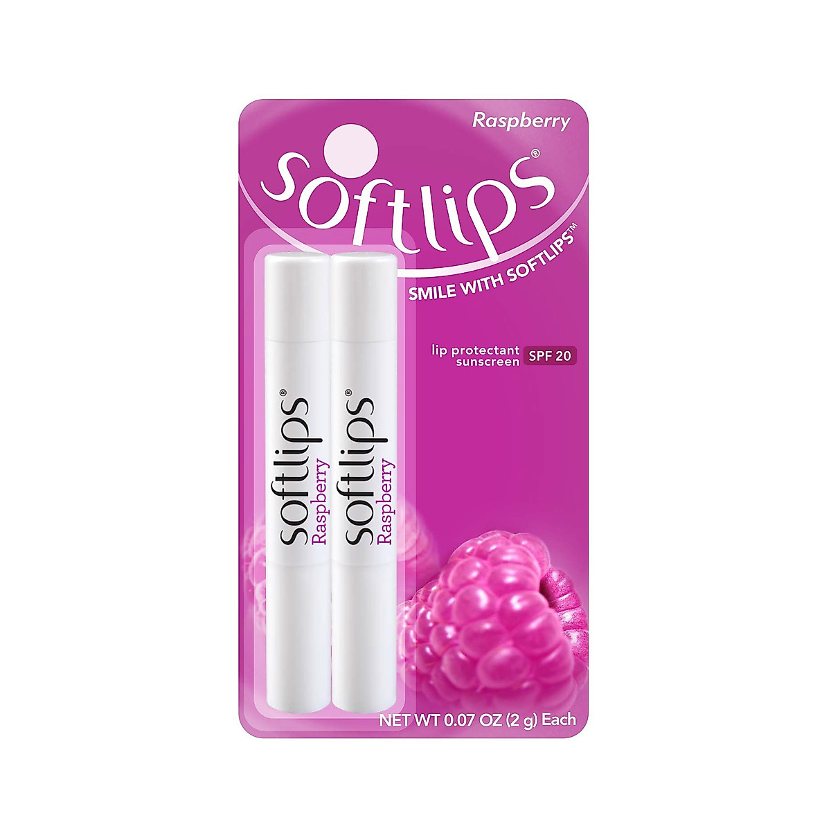 Softlips Protectant/Sunscreen SPF 20 Assorted Fun Flavors Lip Balm,2 Count (Pack of 6)