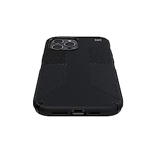 Speck Products Presidio2 Grip iPhone 12 Pro Max Case, Black/Black/White