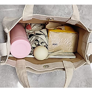 Corduroy Tote Bag for Women Small Satchel Shoulder Crossbody Bag Hobo Bag for Work School Travel 2023