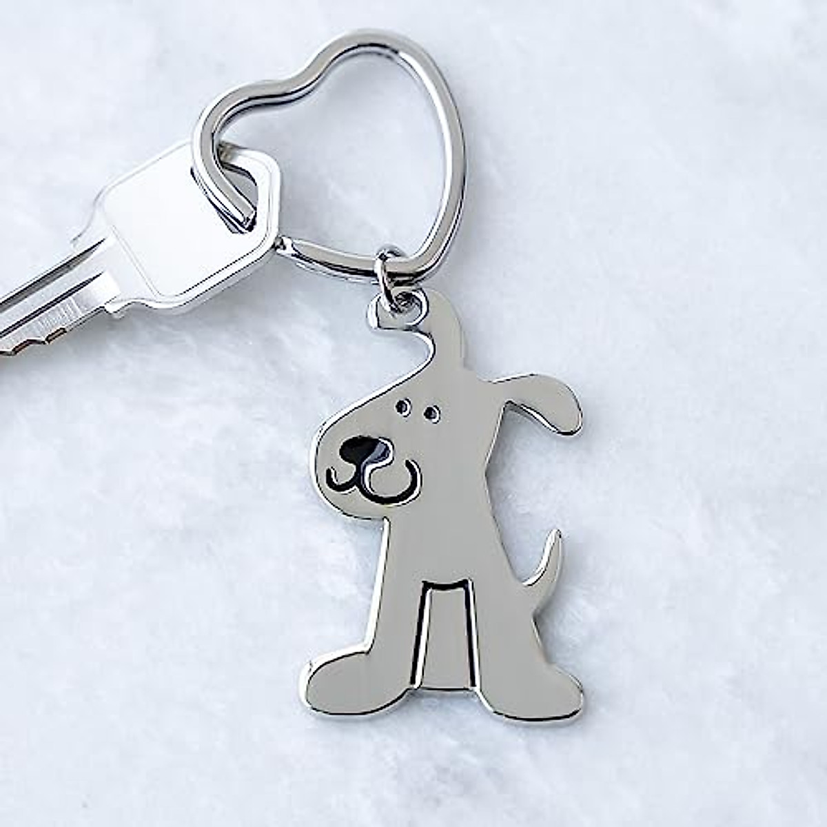 iHeartDogs Rescue Pup Keychain - Great Gift for a Dog Lover - Each Purchase Provides 4 Donated Meals to Shelter Dogs