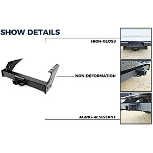 ECOTRIC Class 5 Trailer Hitch 2" Receiver Compatible with Ford 1999-2016 F-250/F-350 Super Duty 2008-2015 F-450 Super Duty 17000 lbs Replace for Part Number 15410