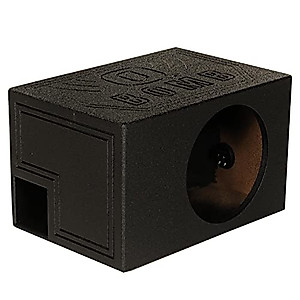 AudioPipe Sub-BDC4-12D2 12 Inch 2200 Watts Dual 2 Ohm Car Audio Subwoofer & QPower QBOMB12VL Single 12 Inch Vented Ported Sub Box Enclosure