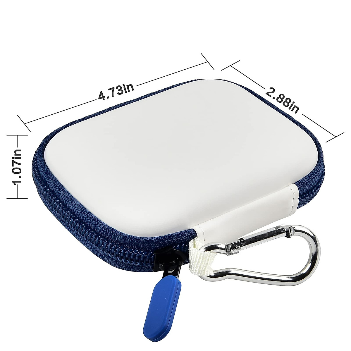 Case Compatible with KardiaMobile Card Personal EKG Monitor. Portable Heart Rate Monitor Card Storage Carrying Bag, Travel Protective Holder Organizer for ECG Monitor Card (Box Only) -White