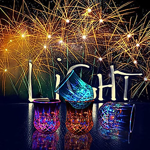 Light Up Cups Set of 6 Party Cups Party Favors Adults Child Glow in the Dark Cups Party Cups Led Flashing Cups LED Tumblers Cute Cups Fun Drinking Glasses for Holiday,Festivals,Birthday,Night Clubbing
