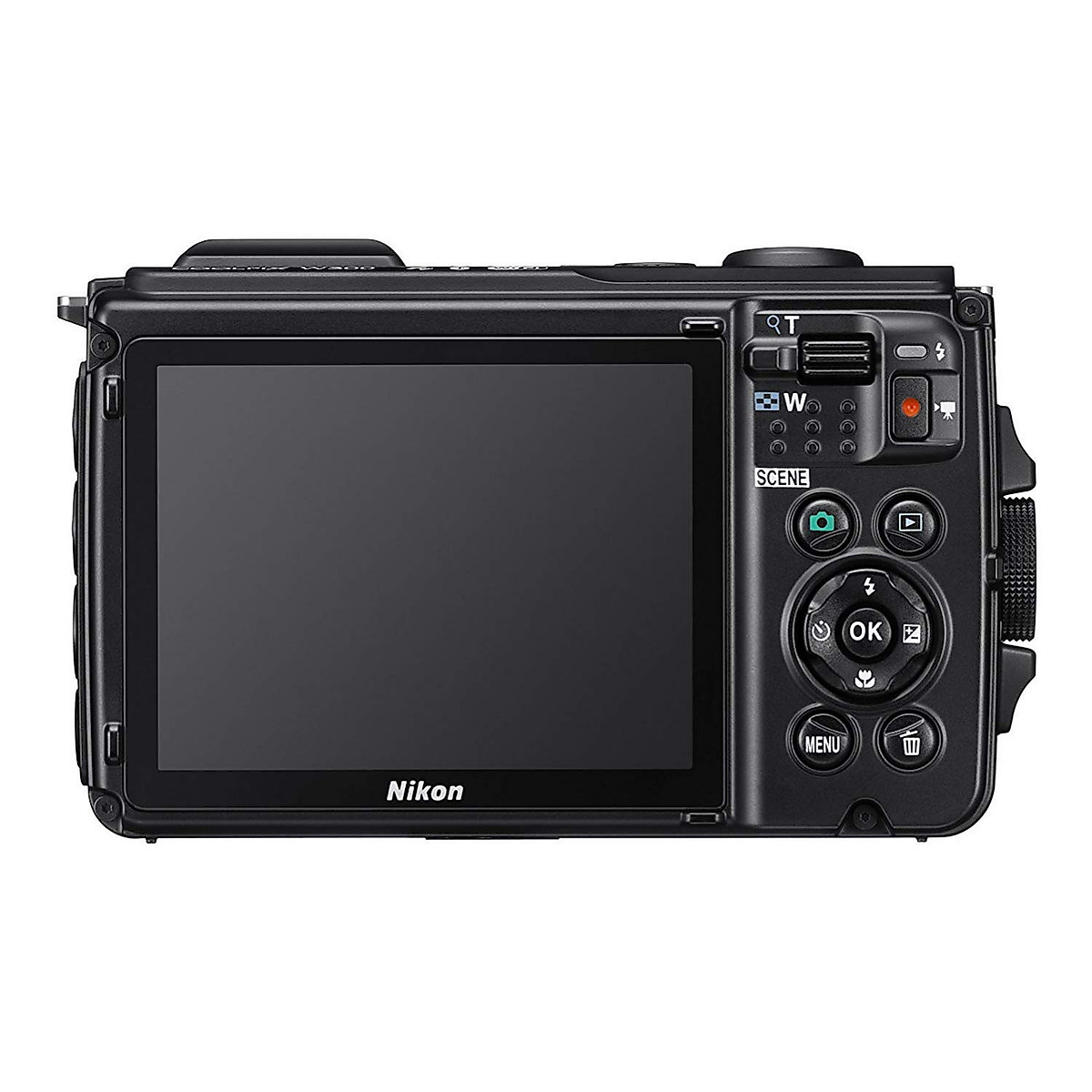 Nikon W300 Waterproof Underwater Digital Camera with TFT LCD, 3", Yellow (26525)