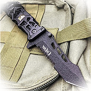 New 9" MILITARY Tactical US ARMY Spring Open Assisted Folding Combat Pocket Knife Camping Outdoor Pro Tactical Elite Knife BLDA-0687