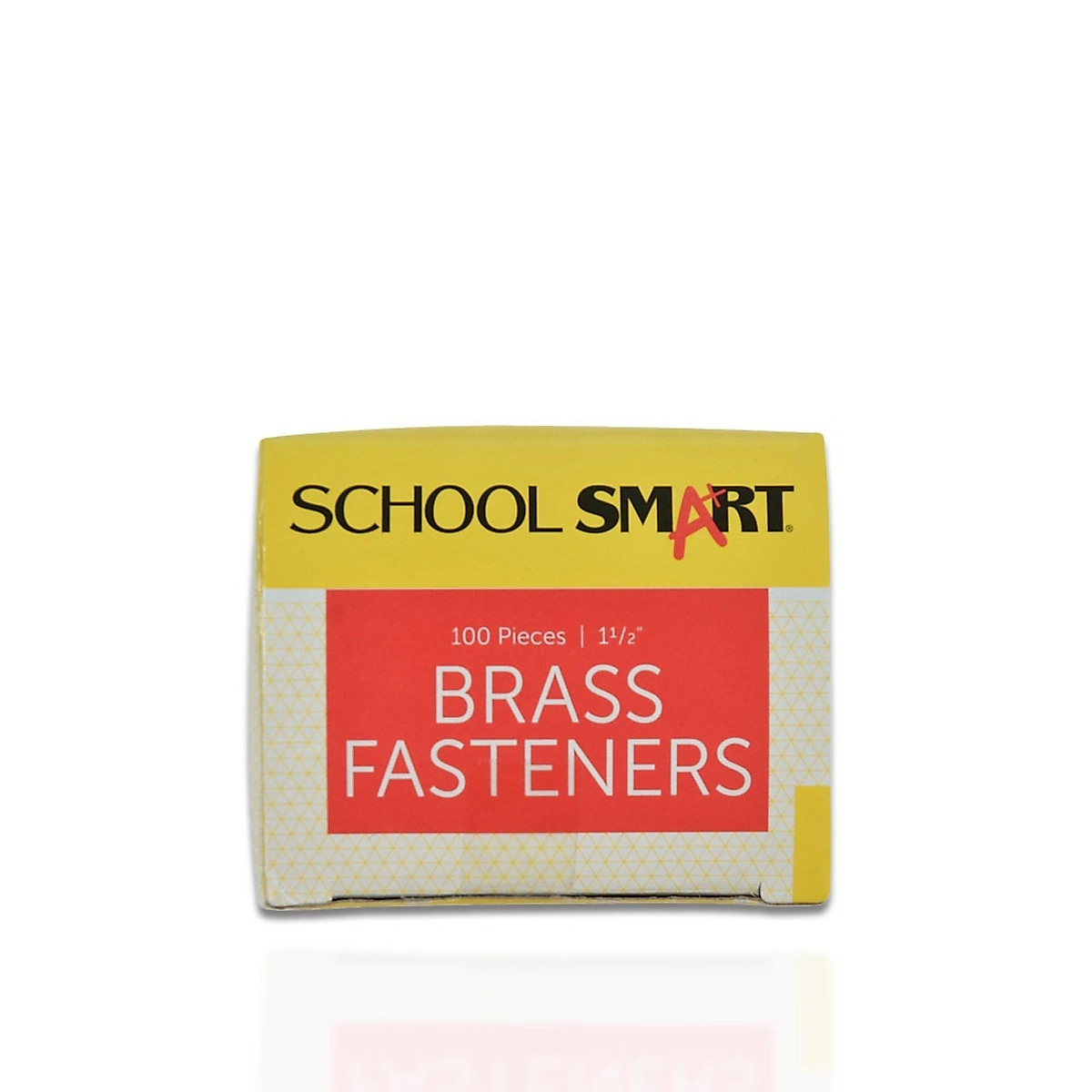 School Smart Brass Plated Fasteners - 1 1/2 inch - Box of 100