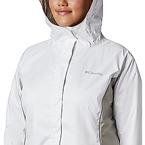 Columbia Women's Arcadia II Jacket, White/Flint Grey, 3X Plus