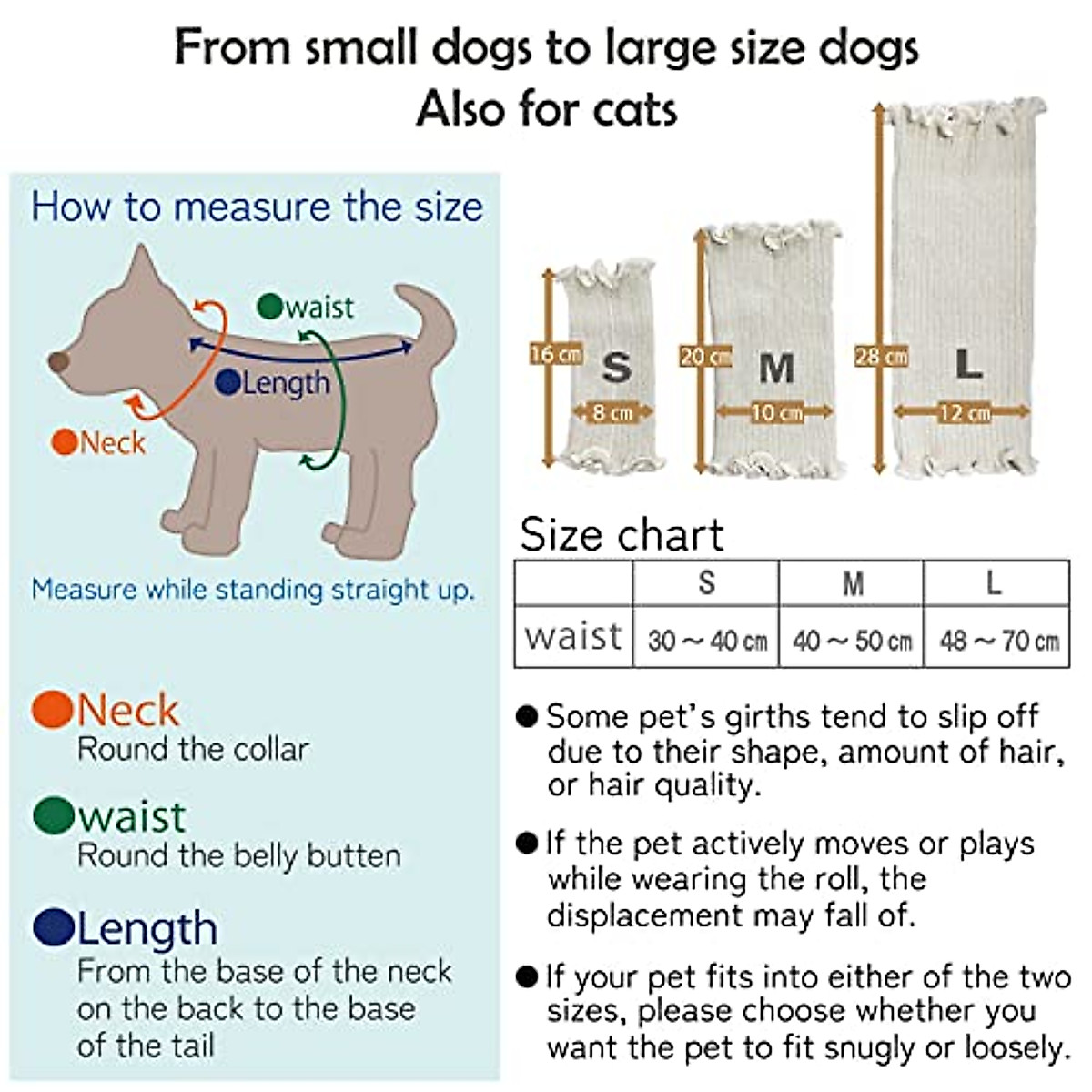 Pancia Silk Pet Belly Warmer (S, Pink)