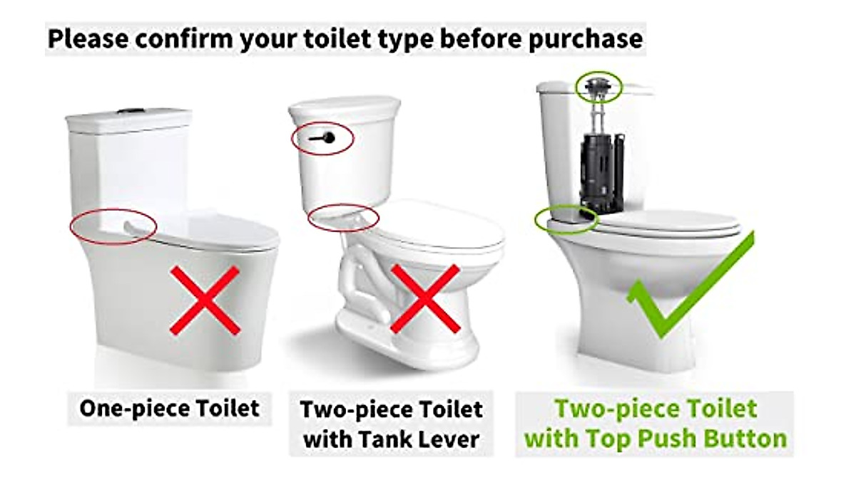 R&T A2422M Dual Flush Valve - Efficient Toilet Repair Kit