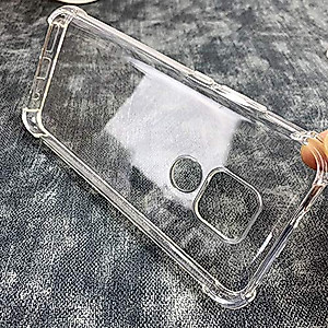 Ytaland for Moto G Play 2021 Case (Not for Moto G Play 2020),with 2 x Tempered Glass Screen Protector. (3 in 1) Crystal Clear Silicone Shockproof TPU Bumper Protective Phone Case Cover