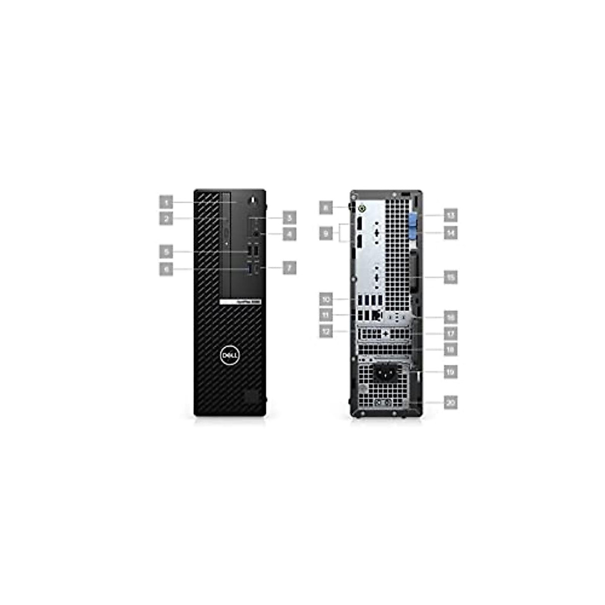 Dell Optiplex 5080 MT Mini Tower Desktop | Core i7-10700 - 512GB SSD Hard Drive - 32GB RAM | 8 cores @ 4.8 GHz Win 10 Pro Black (Renewed)