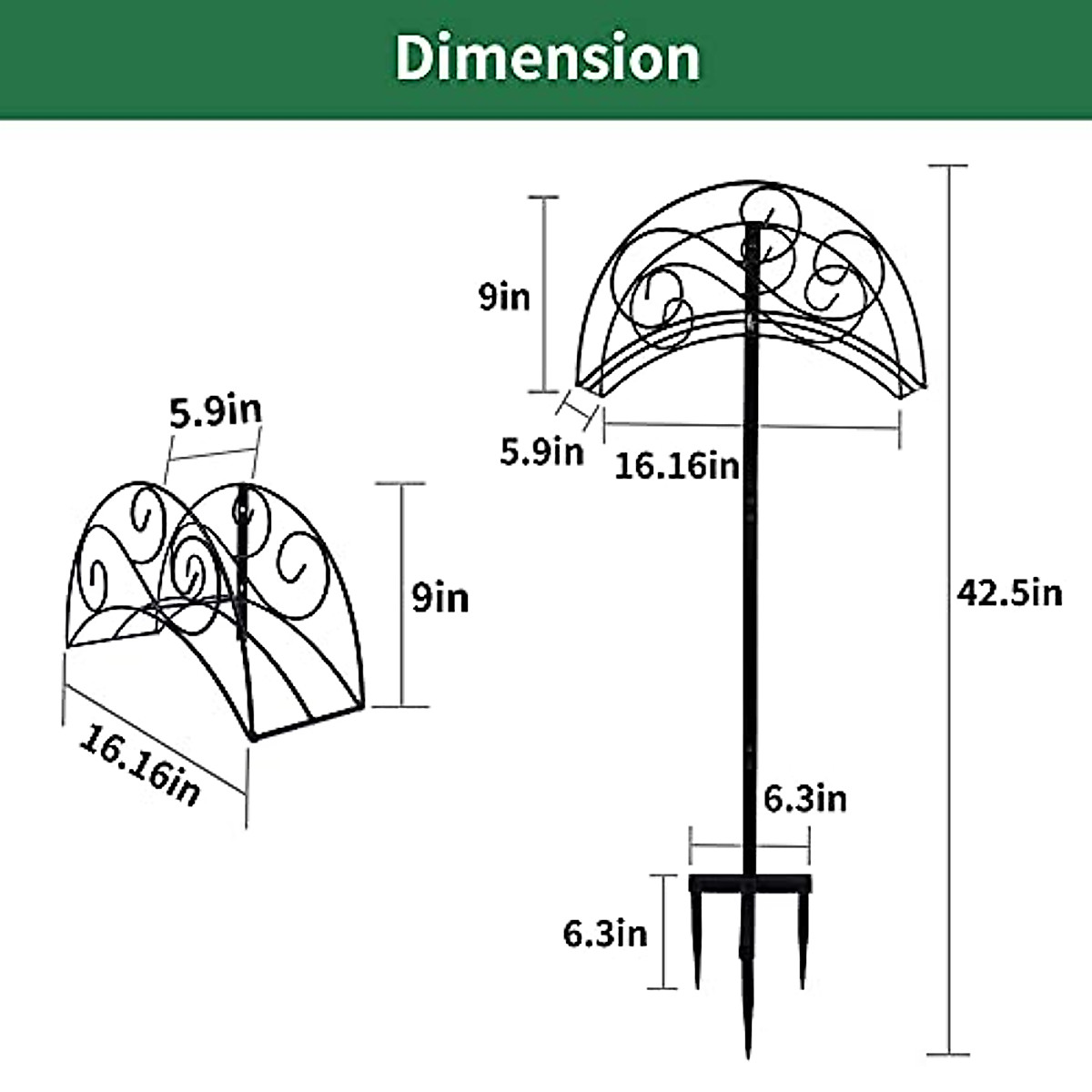 Garden Hose Holder Freestanding Hose Holder For Outside Detachable Water Hose Holder-Holds 125 Ft- Decorative Hose Storage For Garden, Yard