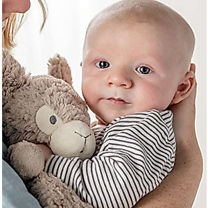 DEMDACO Luna The Llama Soft Brown 13 x 10 Polyester Fabric Plush Baby Rattle Blankie