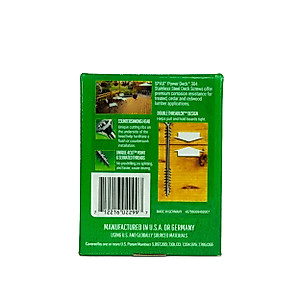 SPAX #10 x 3 Exterior Trim Head Stainless Steel Wood Deck Screws POWERDECK Torx T-Star Plus (330 EA) 5 LB Bit Included Double Thread Rust Resistant