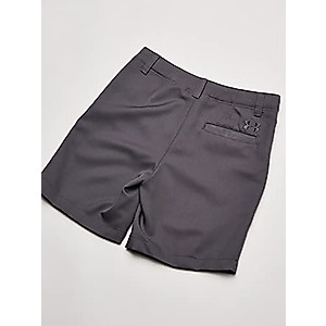 Under Armour Boys' Little Golf Medal Play Short, Belt Loops, Elastic Closure, Lightweight & Stretchy, Graphite, 6