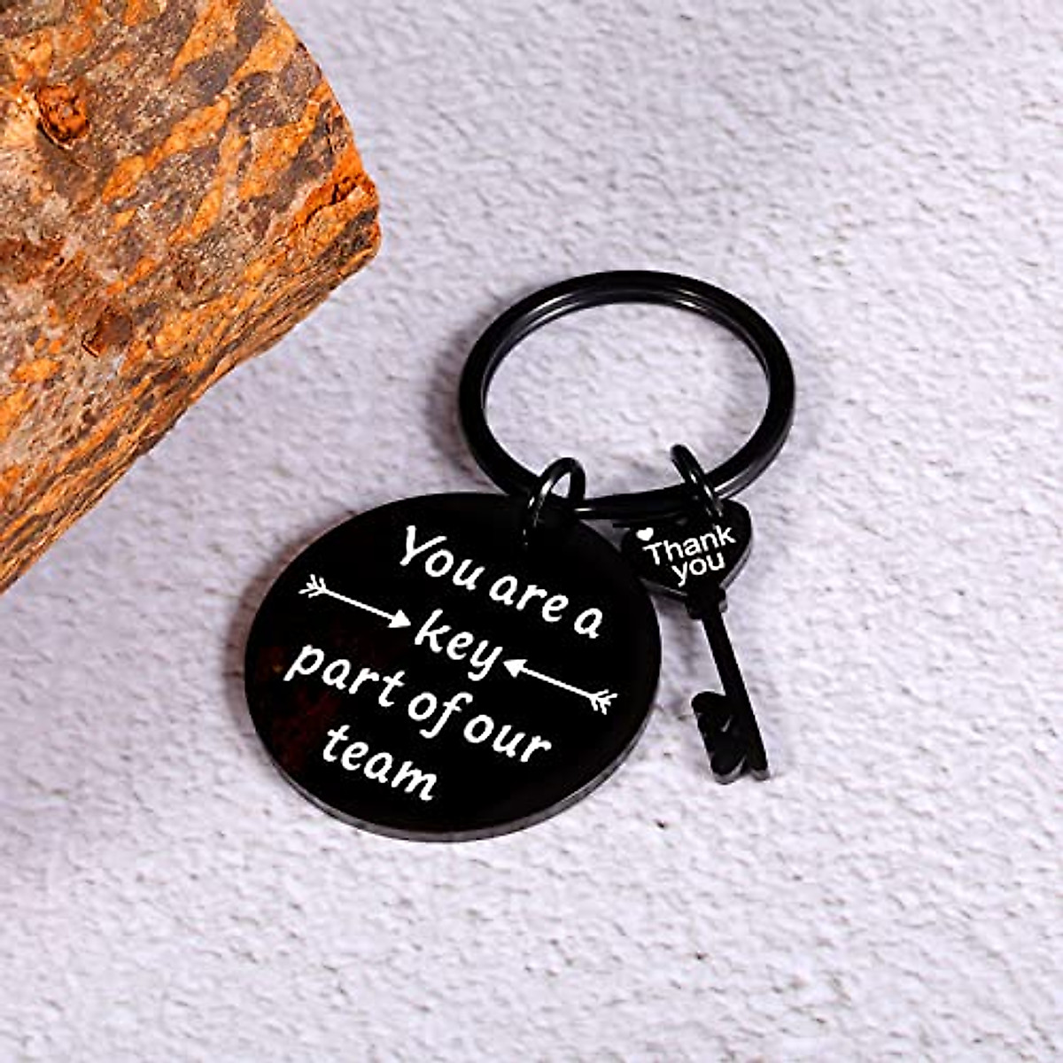 Coworker Christmas Gifts for Women Men Office Thank You Keychain Team Gifts for Employee Appreciation Gifts for Staff Colleague from Boss Stocking Stuffers Valentines Retirement Farewell Goodbye Gift