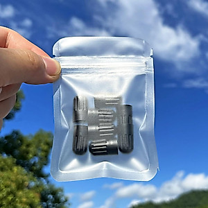 Black TPMS Plastic Tire Valve Stem Caps with Rubber Seal Universal Long Air Valve Stem Caps for TPMS20008 Rubber Valve, Airtight Seal, ­All-Weather, Air Protection, ­Light-Weight (8 Pack)