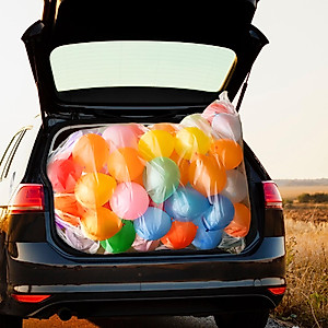 3 Pack Large Balloon Bags for Transport Reusable 98.4 x 59 Inches Giant Balloon Drop Bag Thicken Clear Plastic Balloon Storage Bags for Birthday, Wedding, New Years, Celebration Supplies