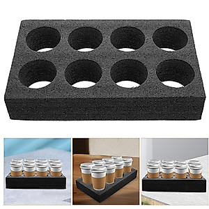 Cabilock 3Pcs Cup Holder Drink Packaging Tray take Out Cup Tray Drink Carry Tray Cup Drink Carry Holder car Stands sodas Drinks Food Tray for car Outdoor Cup Tray Tool Pearl Cotton Coffee